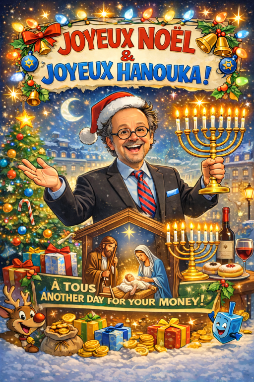 Joyeux Noël & Joyeux Hanouka – Another Day for your Money